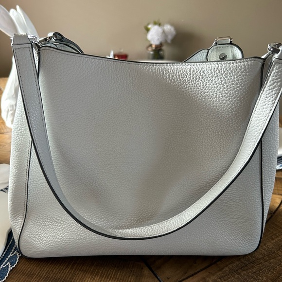 kate spade | Bags | Gray Kate Spade Leather Shoulder Bag | Poshmark